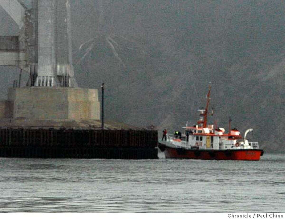 Ship crashes into Bay Bridge tower, spills fuel oil