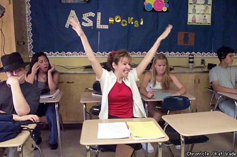 HANDS TALK / Sign language growing in popularity among area's high ...