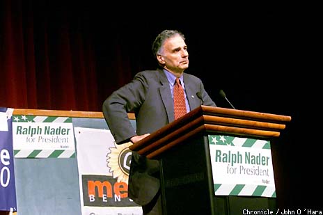 Nader Defends Record On Women's Rights / Candidate fires back at NOW ...