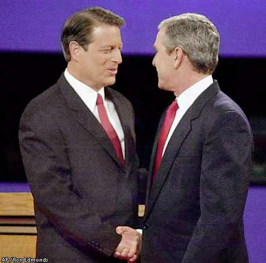 Bush, Gore Trade Jabs In 1st Debate / Candidates hold their ground in ...