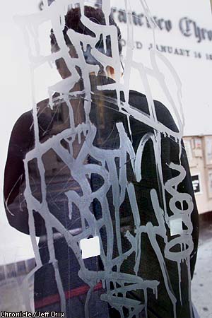 New Style of Graffiti Hits Bay Area Hard / Vandals etch windows on ...