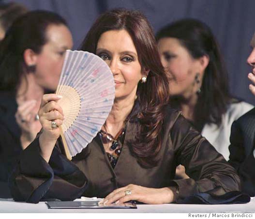 First lady expected to be Argentina's next president
