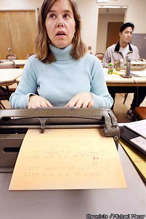 Hooked on Braille / Distance-learning class trains teachers of the ...
