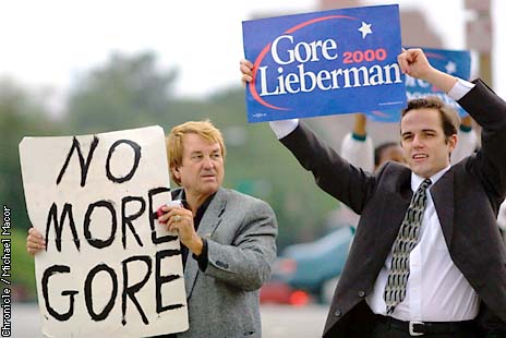 BUSH CLINGS TO LEAD / STILL COUNTING: Gore closing the gap with Bush in ...