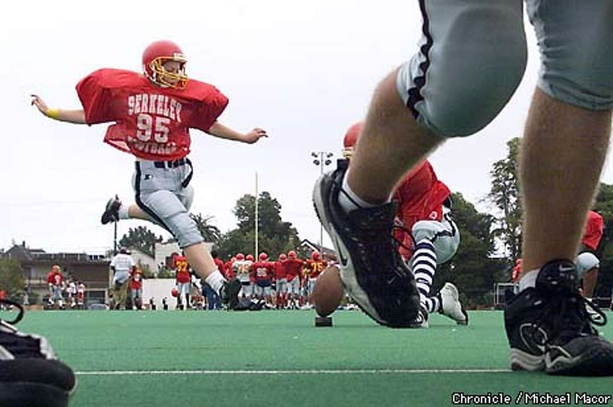 Her Place Is Kicker / Berkeley High School girl happy in role as ...