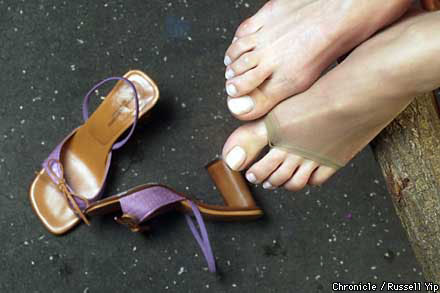 SLIDING INTO SPRING / Toes Exposed