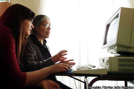 HELPING HANDS / Teens computer skills help bridge the gap with seniors