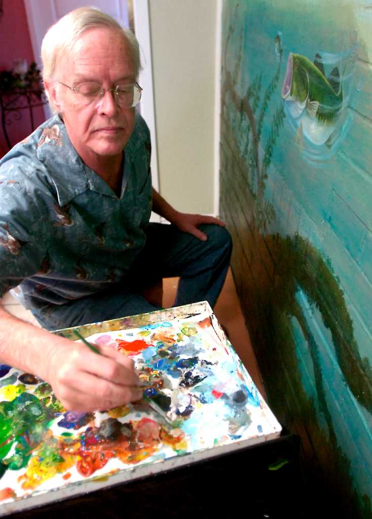 Mauriceville artist provides a little color for Nederland church bathroom