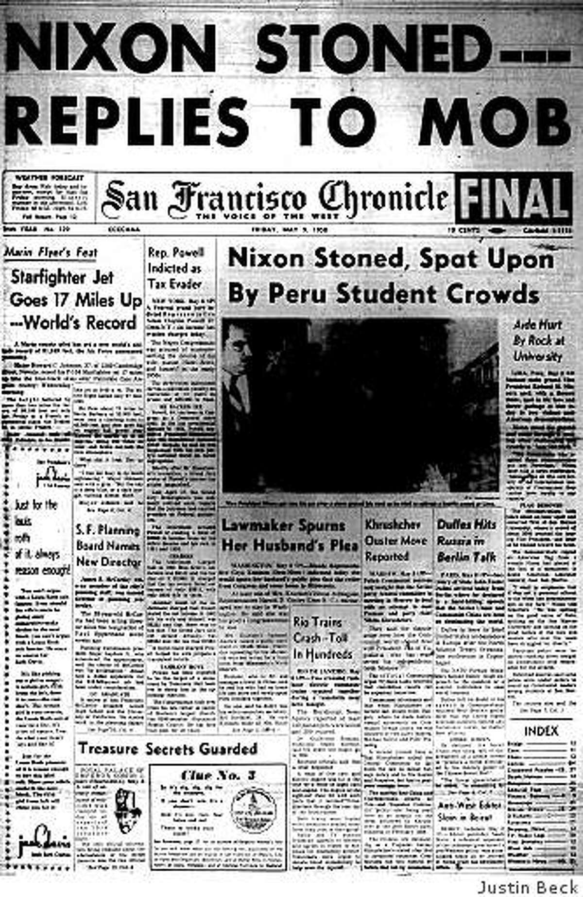 From the archives: Nixon stoned in Peru