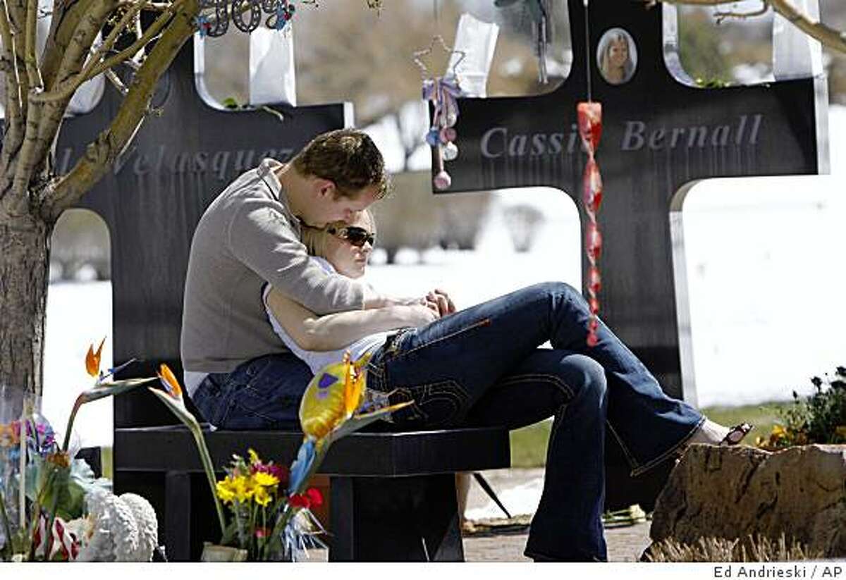 Columbine massacre memorial draws hundreds