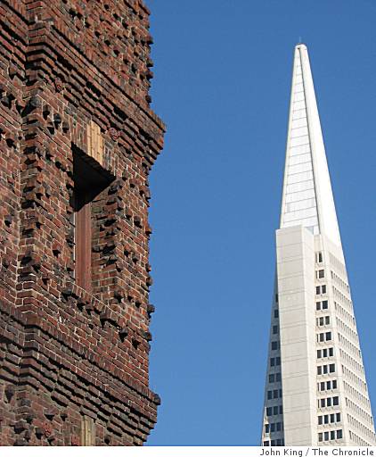 Plain church amid the pagodas