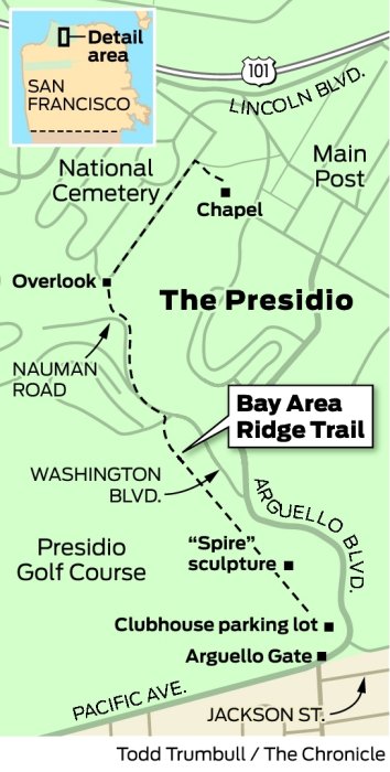 The Presidio: Overlook, cemetery and chapel