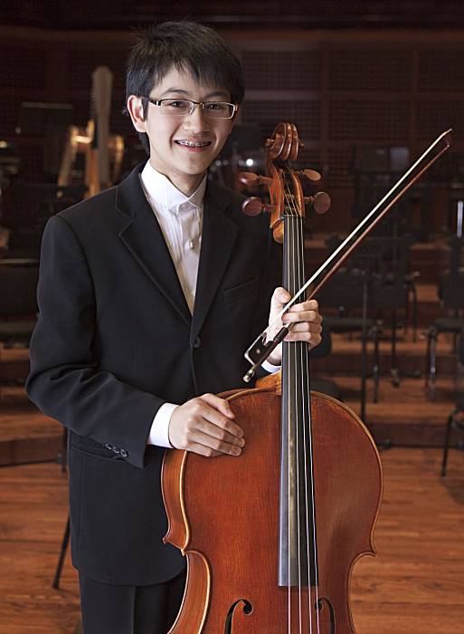 Young cellist Nathan Chan performs Shostakovich