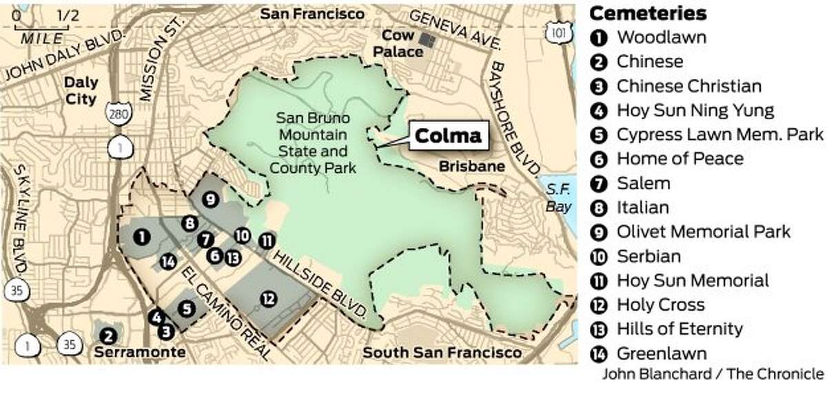 Colma cemeteries: Great for October visits