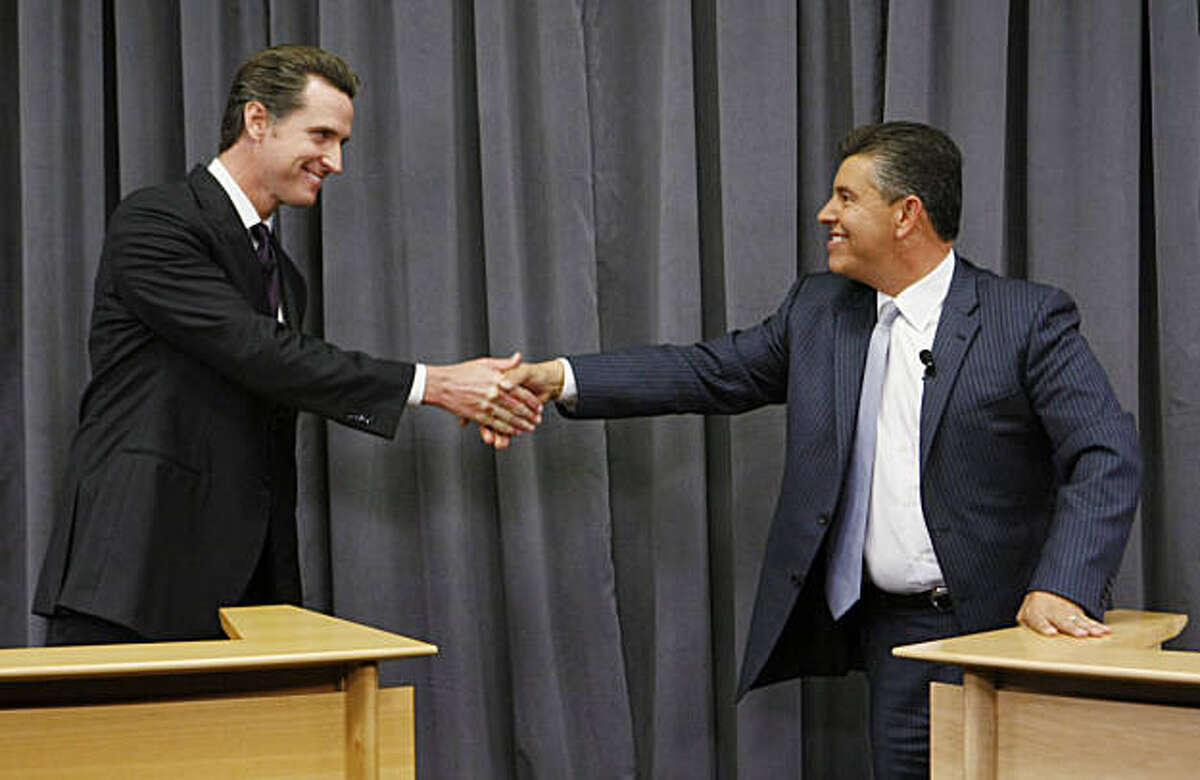 Newsom, Maldonado clash on jobs, crime in debate