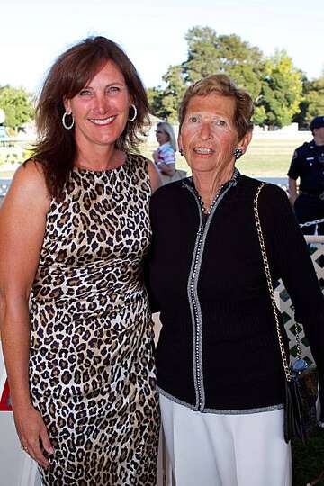 Betsy Glikbarg sits tall in horse show saddle