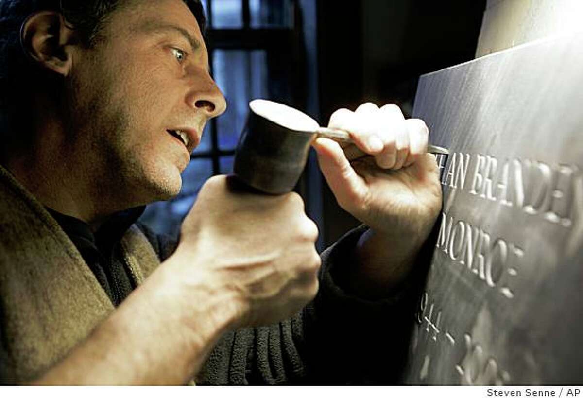 Dying craft - hand carving tombstones