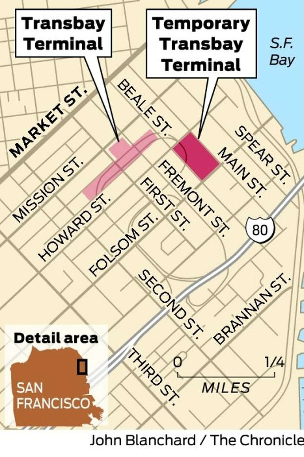 Travel into the Transbay Terminal's past