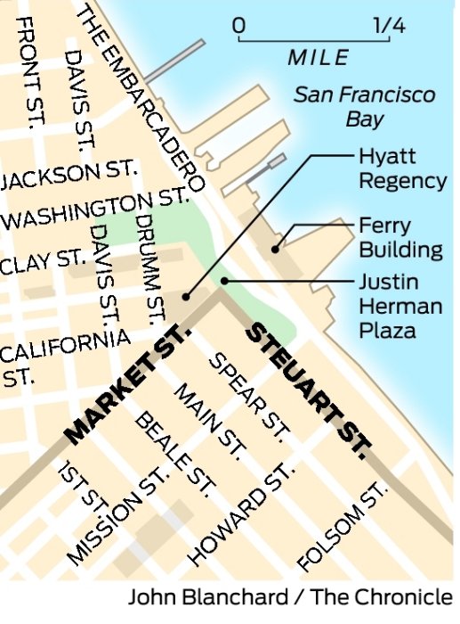 Market and Steuart streets, San Francisco