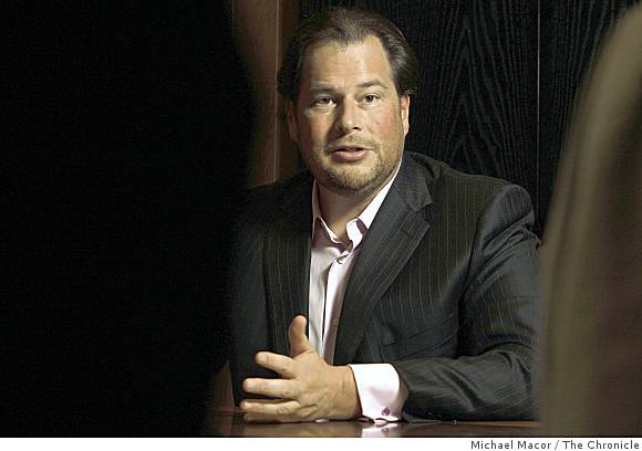Salesforce.com CEO's head is still in a 'cloud'