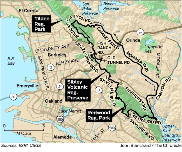 SUNDAY DRIVE: EAST BAY PARKS LOOP