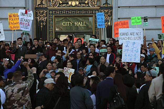 Asian community rally supports end to violence