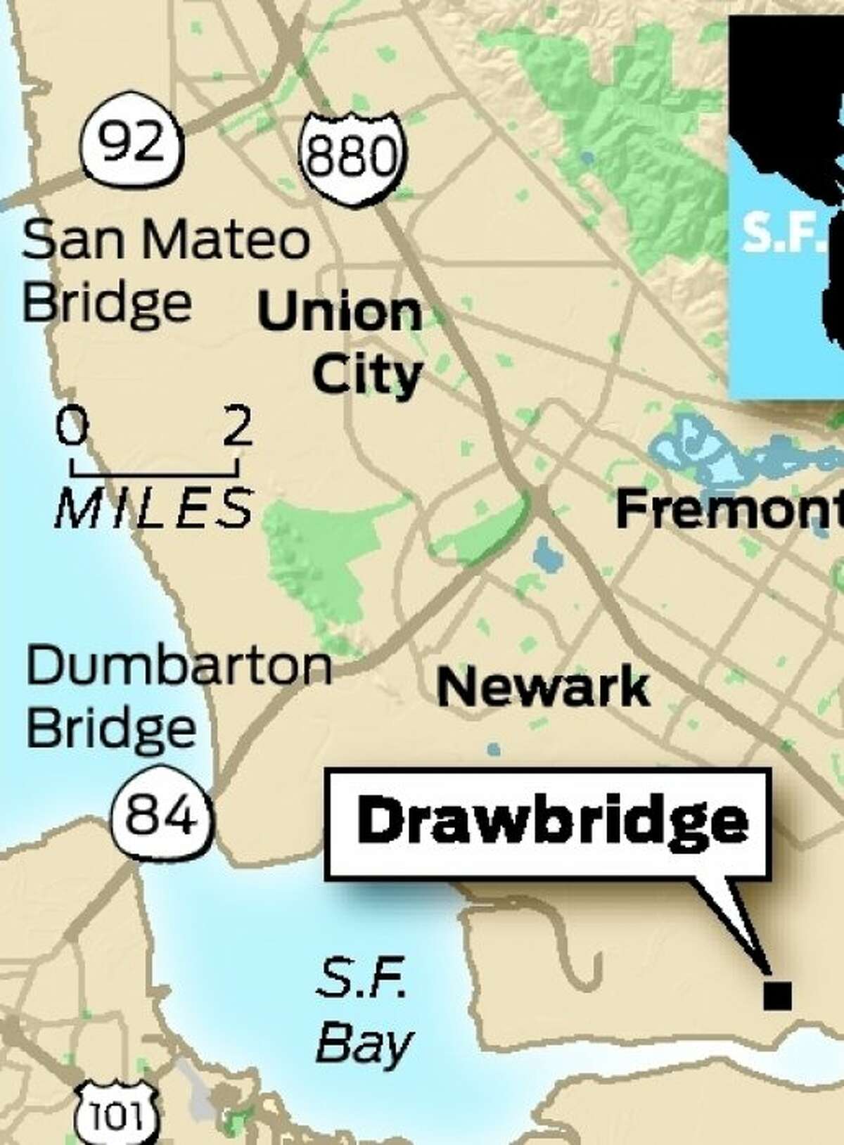 Ghost town of Drawbridge is going down into bay