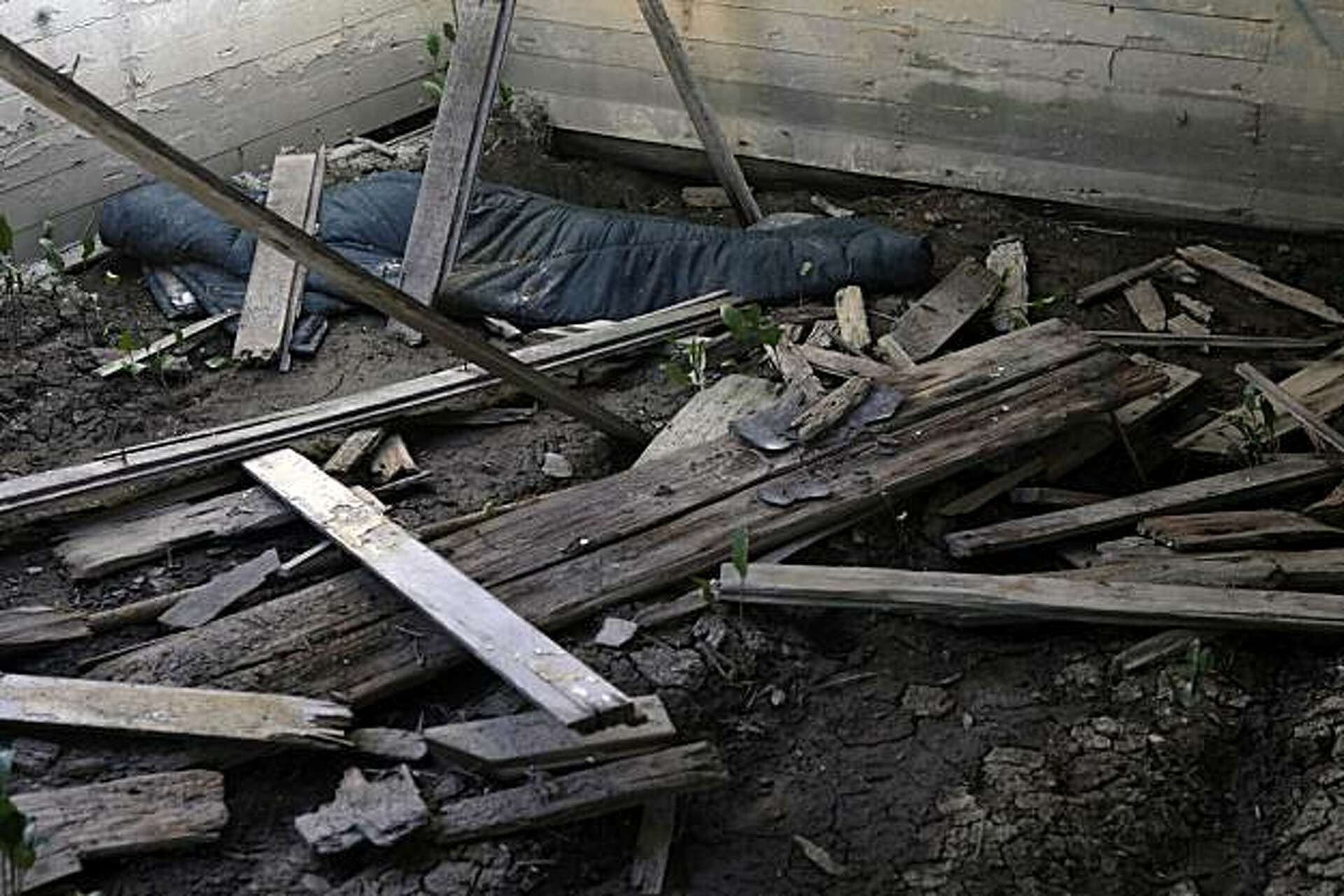 Ghost town of Drawbridge is going down into bay