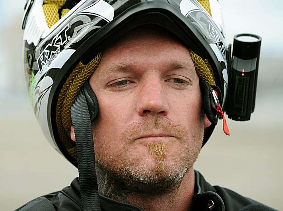 American twice breaks motorcycle-jump record