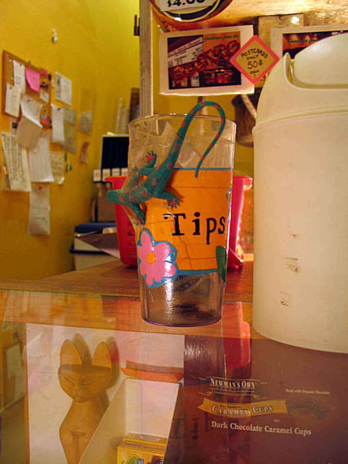 The tip jar: Where karma, frugality collide