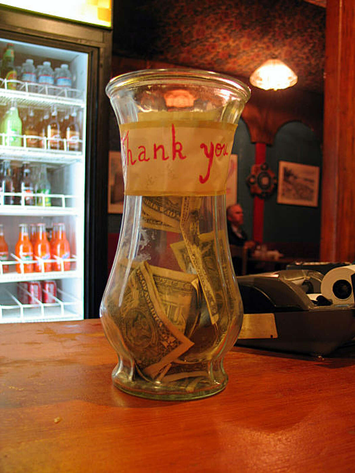 The tip jar: Where karma, frugality collide
