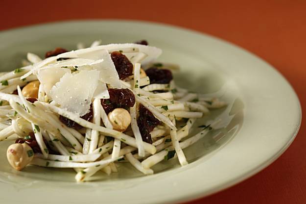 Try winter veggies raw and shaved