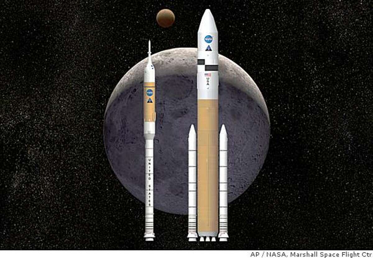 COMPETING MOON ROCKETS