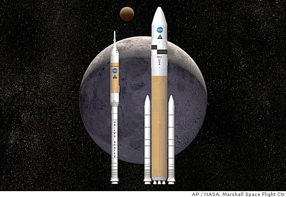 COMPETING MOON ROCKETS