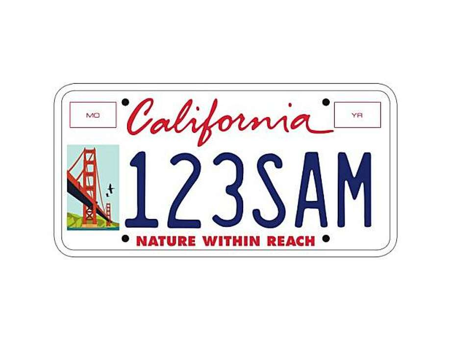 Golden Gate Bridge adorns vanity plates - SFGate