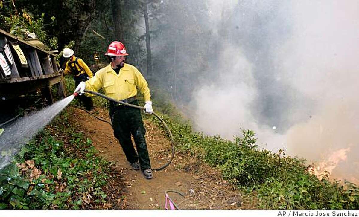 Big Sur blaze spares main resort area