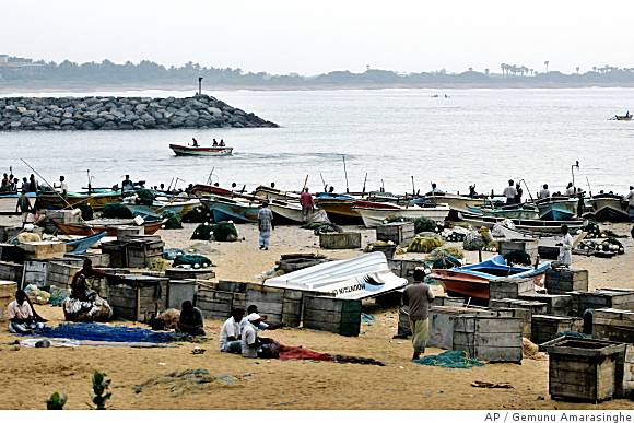 China aiding harbor smashed by tsunami