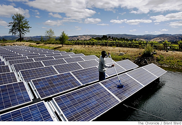 Winery goes solar with 'Floatovoltaics'