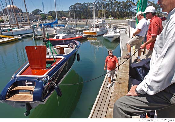 Hybrid boat waves hello to S.F. Bay