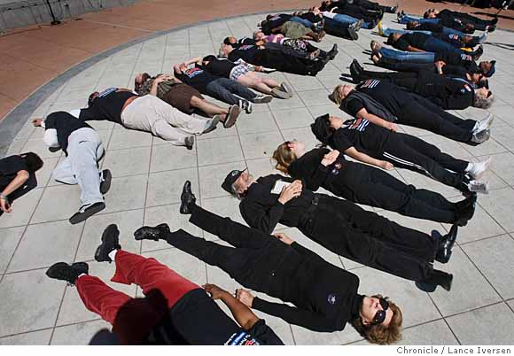 Lying down in protest