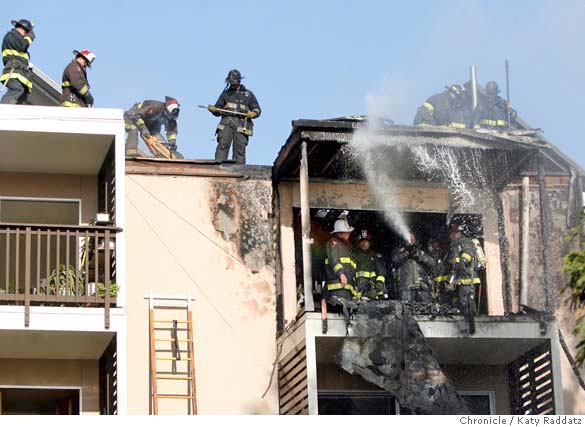 Woman rescued at fire in Fillmore district