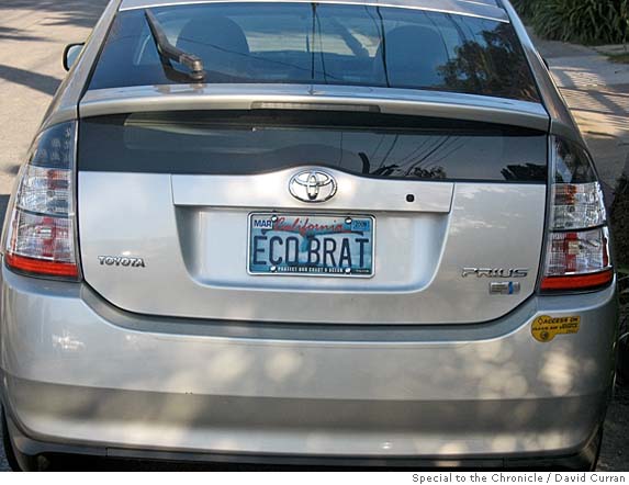 The Prius from hell is green, of course