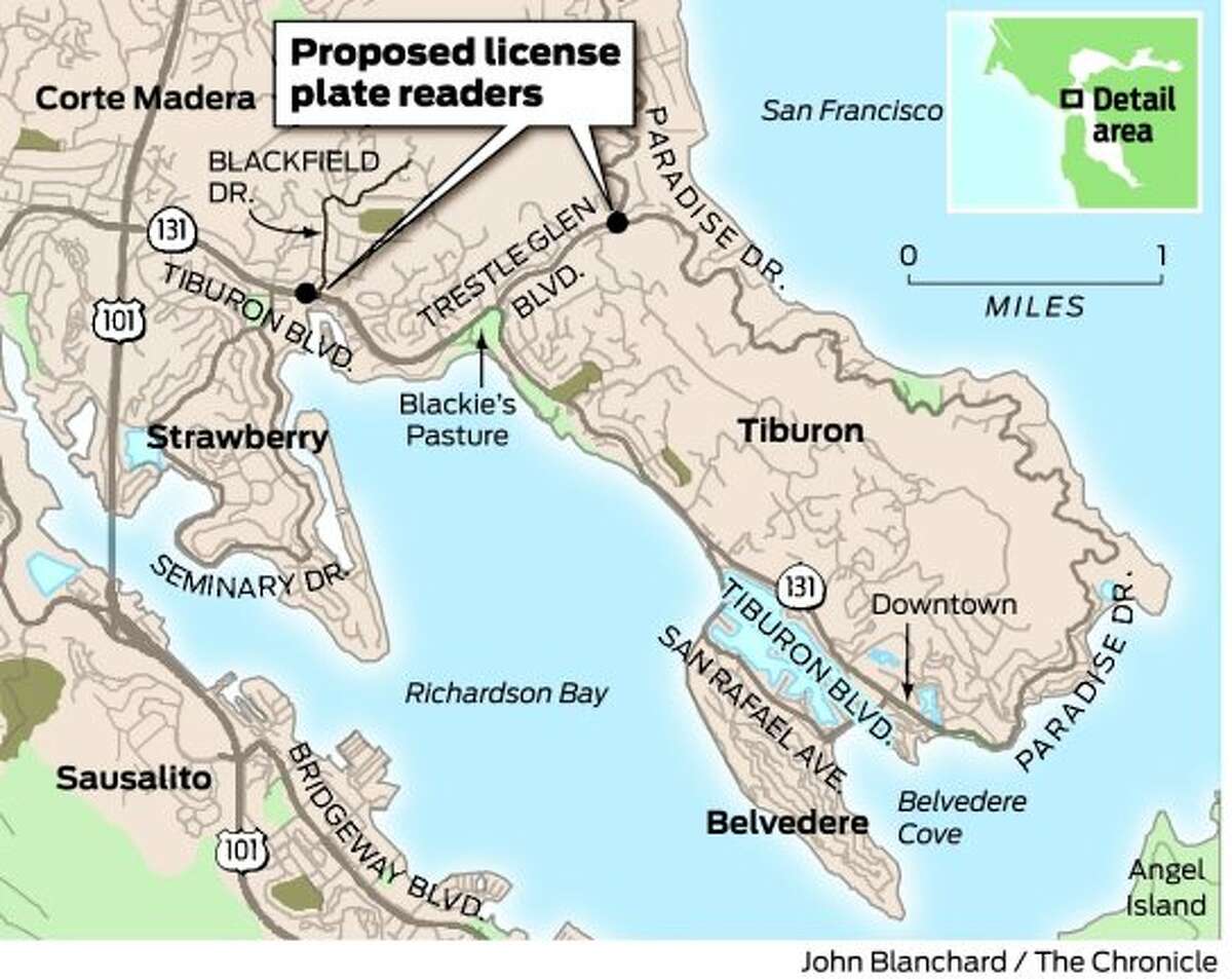 Tiburon may install license plate cameras