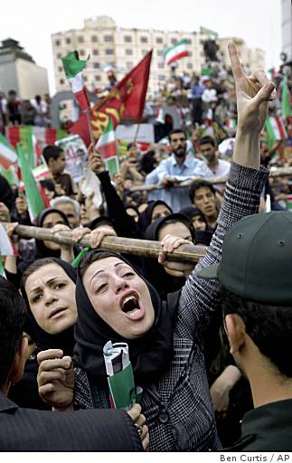 Iranian election followed by violent protests