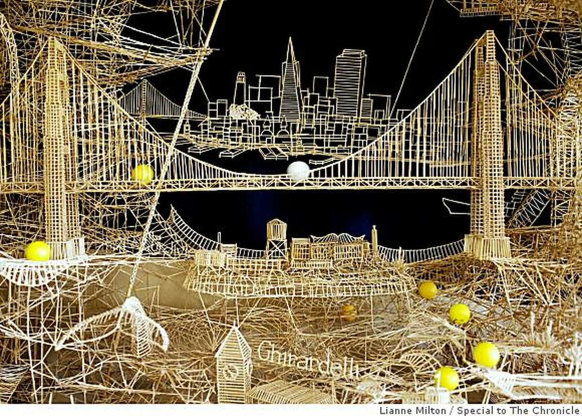 Toothpick sculpture re-imagines S.F.