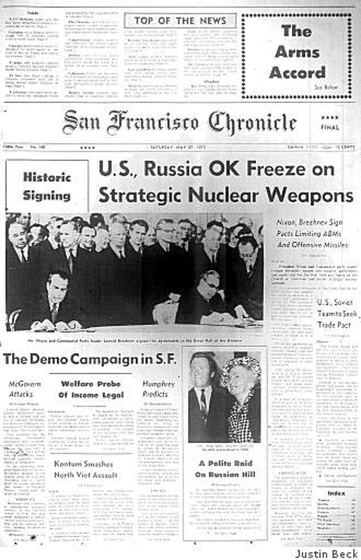 From the archives: U.S., Russia sign ABM Treaty