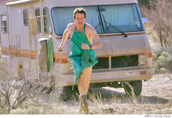 Review: Teacher turns into meth maker in 'Breaking Bad'