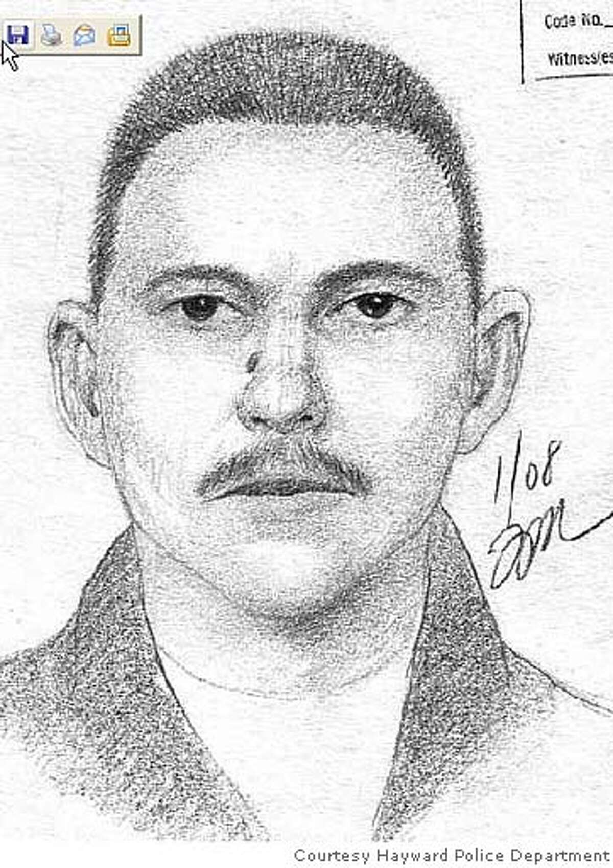 Sketch released in Hayward rape