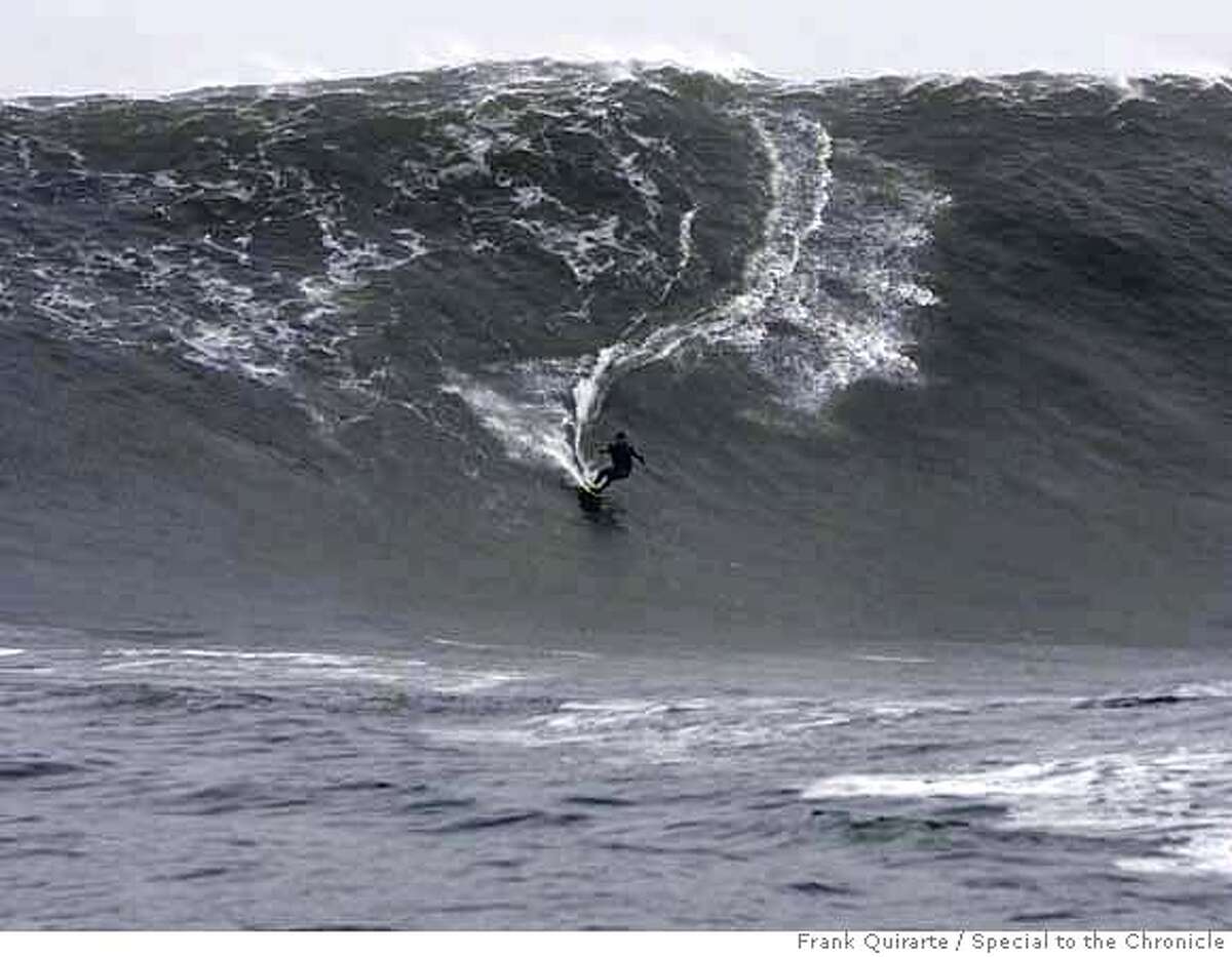 Master surfer cheats death in biggest swell of season at Maverick's