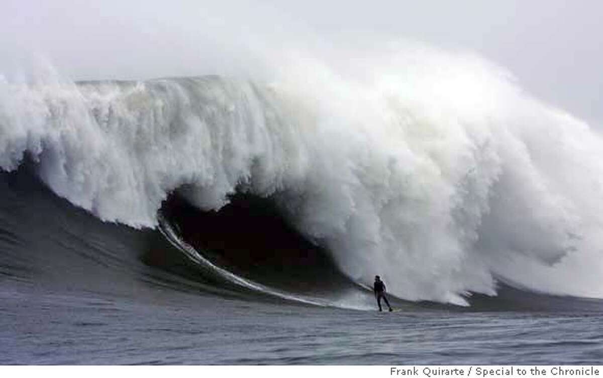 Master surfer cheats death in biggest swell of season at Maverick's